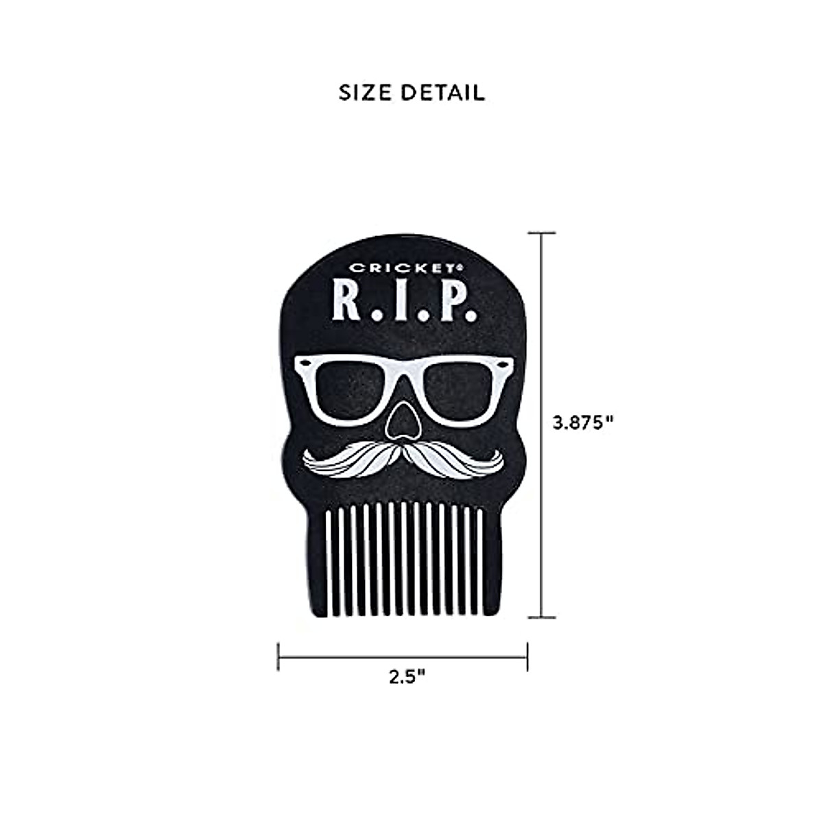 Cricket Beard Care Daily Grooming Kit for Men Beard Comb and Brush Set for Facial Hair Grooming