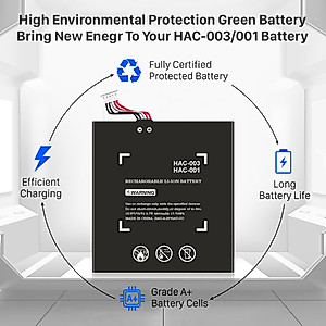 HAC-003 Battery, Upgraded 4800mAh Replacement Battery for Nintendo Switch 2017 Game Console HAC-001 HAC-A-BPHAT-C0 HAC-S-JP Internal Battery