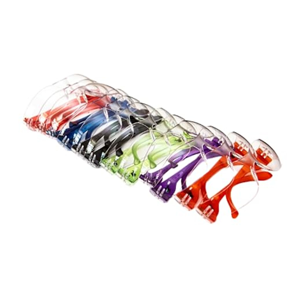 G & F Products - 13016-NEW 13016NEW Safety Goggles with 99% Protection Against UV-A, B & C Rays, Impact, & Ballistic Resistant & Clear Lenses (12 Pack), unisex