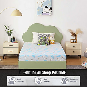 OUUI 5 Inch Queen Mattress, Removable Washable Cover Cooling Memory Foam Medium Feel, Bed-in-a-Box, CertiPUR-US Certified