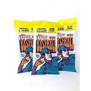 Topps 2021 Heritage Baseball Retail Fat Pack (Set of 3)