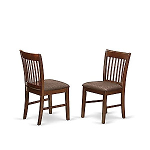 East West Furniture NOFK7-MAH-C Dining Set, 7-piece