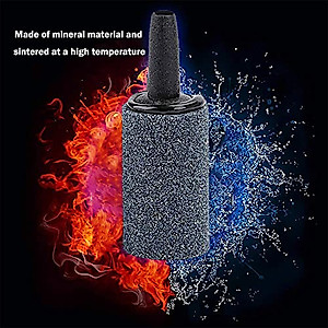 50 Pack 1 Inch Air Stone,Aquarium Air Stones, Cylinder Bubble Diffuser Airstone Fish Tank Bubbler Air Pump Accessories for Aquariums Hydroponics Grey (50 Pack)