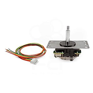 Sanwa JLF-TP-8YT Joystick + Sanwa 8 pcs OBSF-30 Push Button Bundle Kit Color : Light Blue - for Arcade Game 4 & 8 Way Adjustable, Video Game Joystick