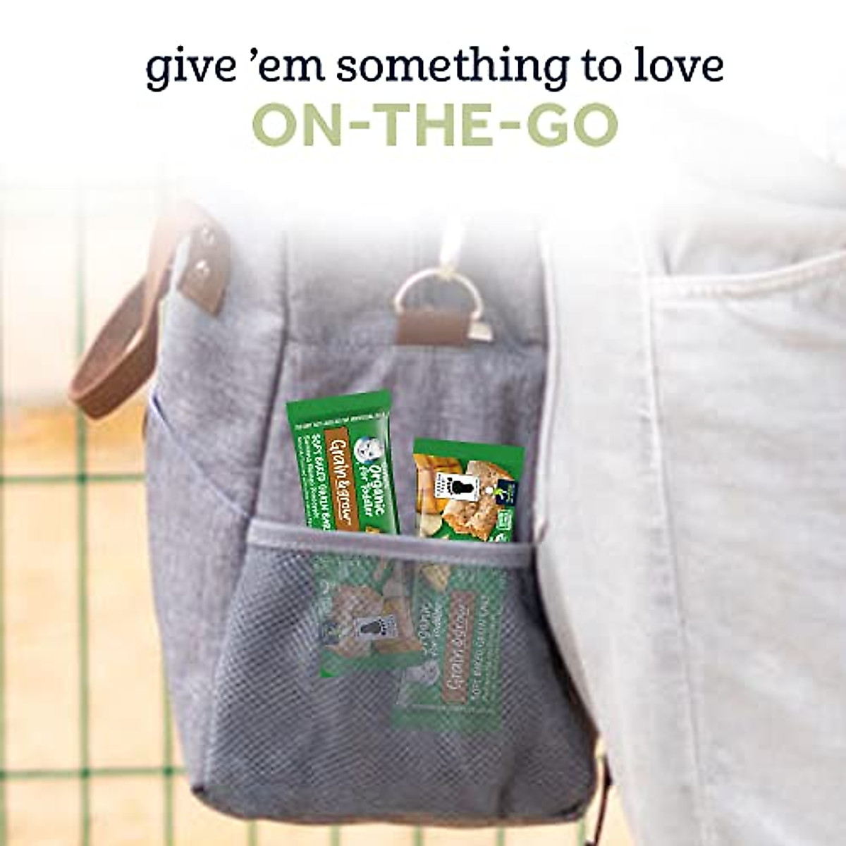 Gerber Snacks for Toddler Organic Soft Baked Grain Bars, Grain & Grow, Banana Mango Pineapple, 5.5 Ounce (Pack of 8)