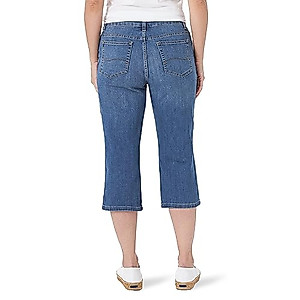 Lee Women's Relaxed Fit Capri Jean, Soar, 12 Petite