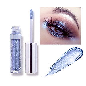 Hotiary Glitter Liquid Eyeshadow Metallic Pigments Shimmer Makeup Metals Gloss for Eyes Eyeliners Sparkling Eye Shadow Shiny Pen Eyeliner Kit Long Lasting Waterproof (12 Colors Set)