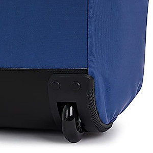 Kipling Devin On Wheels Carry-On Bag, Cabin Sized, Strong Handle, Admiral Blue CL, 24''L x 11.75''H x 12.5''D