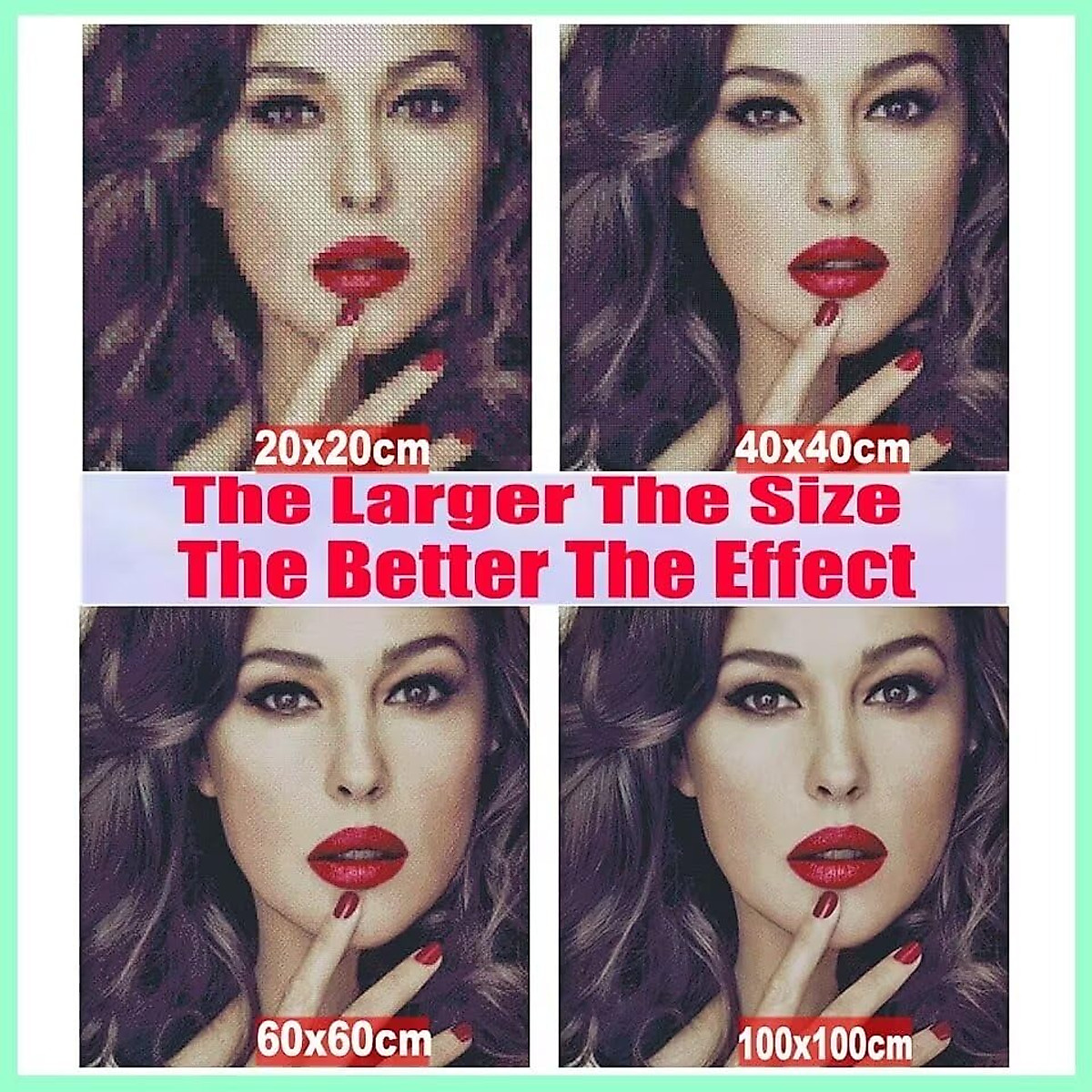 UDERUI Flame Angel Diamond Painting Kits for Adults, Large Diamond Painting Accessories Full Kit, DIY 5D Square Diamond Art Paint by Number, Diamond Dots Gem Art Crafts for Home Decor Gifts 32x64inch