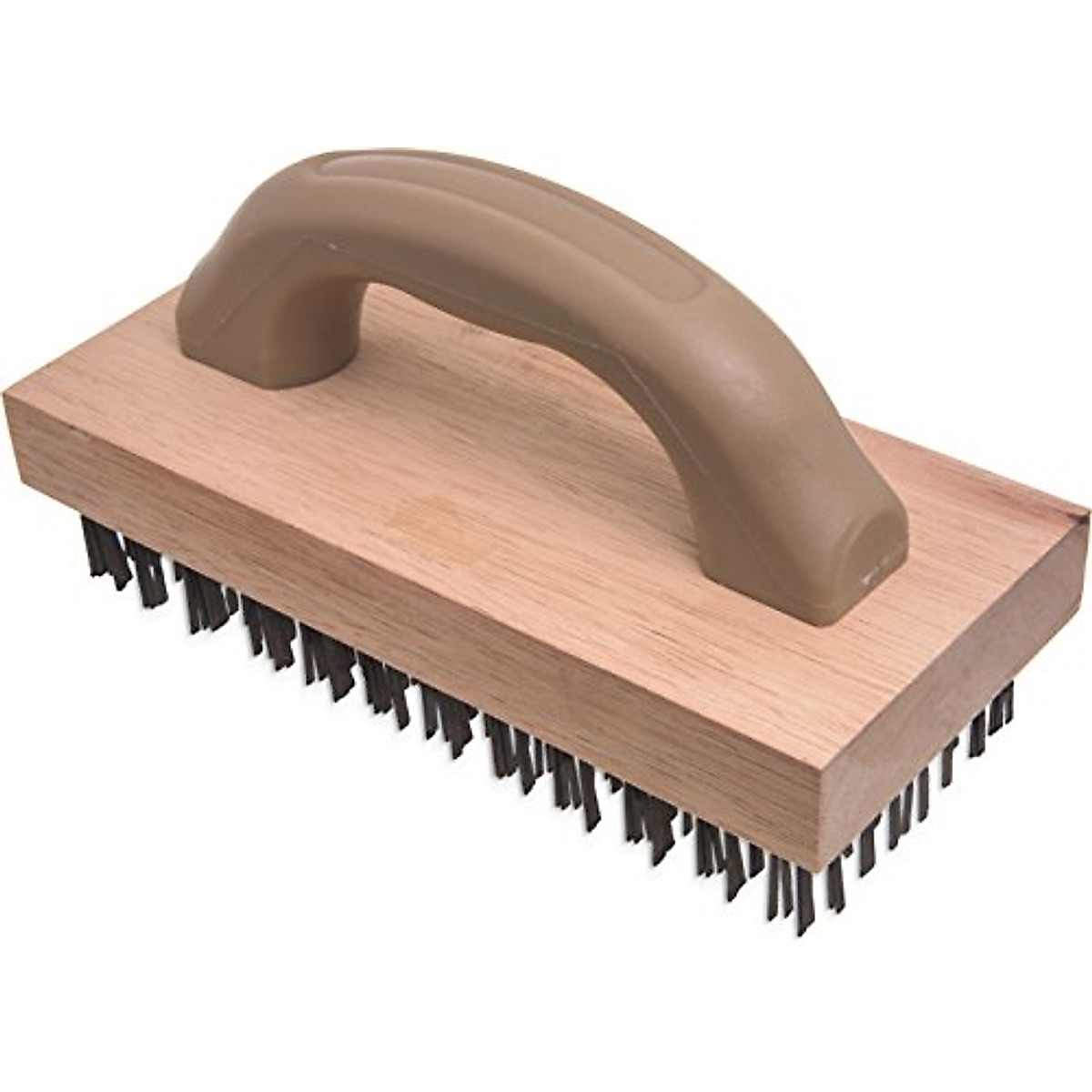 Carlisle FoodService Products 4067600 Ergonomic Steel Butcher Block Scratch Brush, 9-3/8”