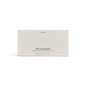 Vitruvi Essentials Kit, Essential Oil Starter Kit, 100% Pure Lavender, Eucalyptus, Grapefruit, Spruce, Essential Oil Set | Essential Oils for Diffusers Aromatherapy 4X 10ml (0.3 fl.oz), 4 Count