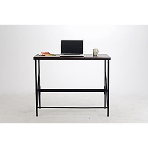 Safco Products Sit/Stand Bi-Level Desk, Walnut/Natural, 48"W x 24"D x 50"H, 1957WL