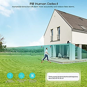 Security Camera Camera Solar Camera Wifi Outdoor 1080P PIR Human Detection Wireless Surveillance IP Cameras With Solar Panel 7800mAh Recharge Battery Surveillance Camera with Spotlight ( Color : 1080P