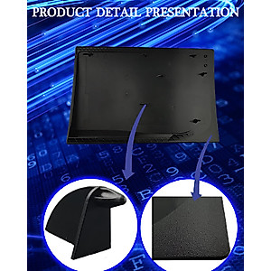 Joso Replacement Faceplate for PS5 Console, with Anti-Scratch Dustproof Case, Console Skin Fit for PS5 Disc Edition, for PS5 Accessories, Easy Installation - Black