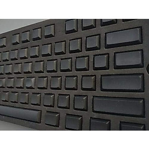 109/151 Keys DSA Profile Blank PBT Keycap Spherical Keyset for All Standard 61 Keys 87 Keys 104 Keys 108 Keys Gaming Mechanical Keyboard (151 Keys,Black)