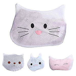 usfuzhongfu-US Storage Holder, Laundry Washing Bag Fine Mesh Wear-resistant Thickened Cartoon Animal Hosiery Stocking Polyester Travel Laundry Bag for Home