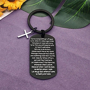Correctional Officer Gift Keychain Correctional Officer Jewelry Prayer Jewelry Christian Gift Religious Jewelry Thanksgiving Day Christmas Birthday Gift from Correctional Officer Mom Wife Daughter