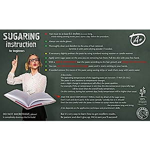 Sugaring Paste Hair Removal – Ultima Sugar Wax Luxury Pro for Body & Brazilian Bikini Sugaring – Sugar Paste Made in USA, Organic Sugar Depilation, 43 oz – Sugar Waxing Kit for Women and Men