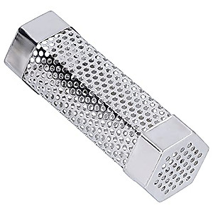 Reuiqu Smoke Tubes for Pellet Grills, Hexagonal Pellet Tube for Smoking, Pellet Smoker for Gas Grill, Electric, Charcoal Grills or Smokers(Hexagonal Single Pipe (6"))