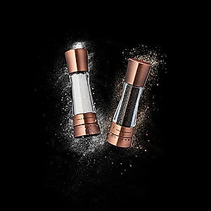 Cole & Mason Gourmet Precision Derwent Salt and Pepper Mill Gift Set, Stainless Steel, Copper, 190 mm
