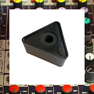 Actopus 2pcs Triangle Mic Flag Microphone Flags Prop for Station Logo Black