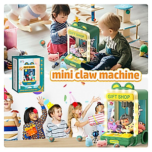 Skirfy Claw Machines for Kids with Lights,Boys Toys Age 8-10,Mini Candy Machine Toys for Girls, Boys Arcade Game Machines with Astronaut Toy&Squishies Toys,Vending Machine,Birthday Gifts