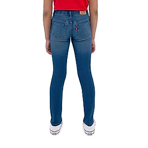 Levi's Girls' 711 Skinny Fit Jeans , Blue Winds, 14