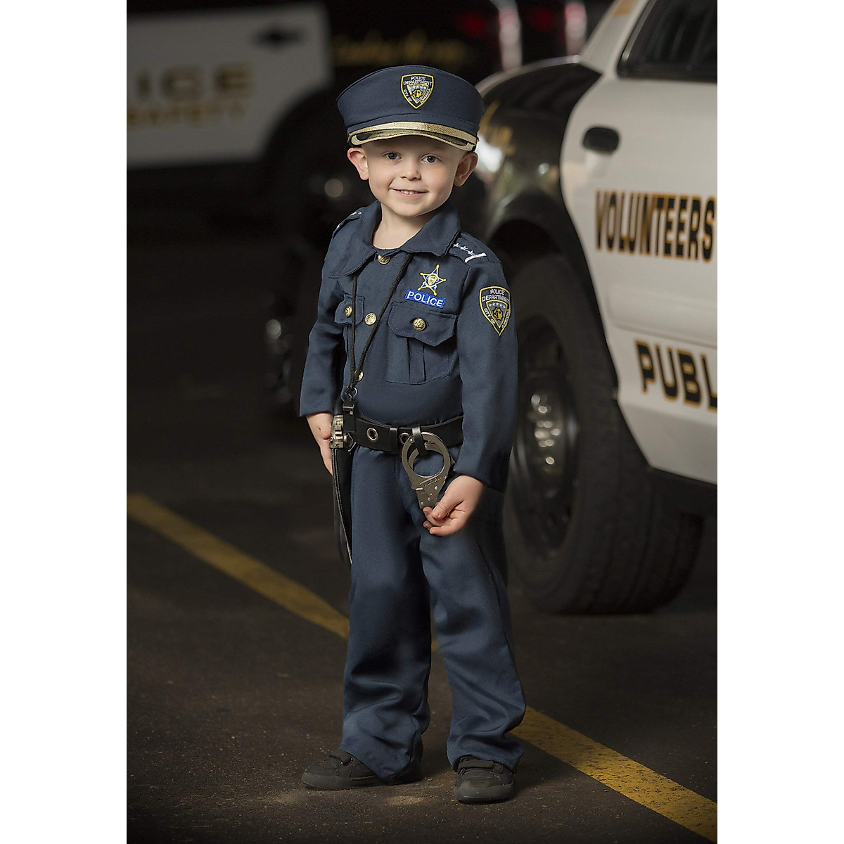 Deluxe Police Dress Up Costume Set - Small 4-6