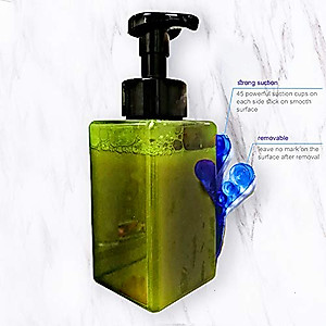 MOONLAS Double Sided Suction Cups Plastic Suction Pads for Soap,Phone,Glass,Bathroom,High Chair Tray