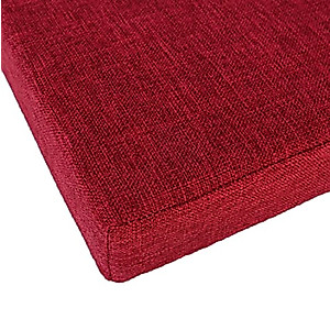 MYLSMPLE Bench Cushion Chair Pad Outdoor Bench/Swing Cushion Slip Cover Water Resisitant UV Protection Indoor Patio Furniture Cushion Cover with Zipper Replacement Cover (36"X18"X2", Red)