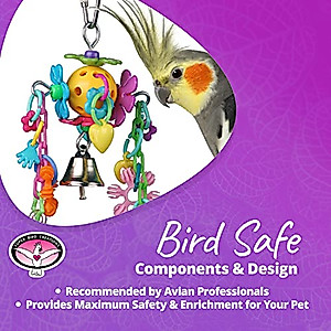 Super Bird Creations SB1088 Birdie Bouquet Bird Toy, Small/Medium Bird Size, 6" x 3" x 2"