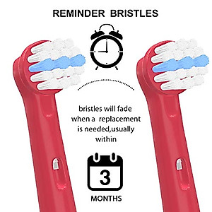 WuYan 8pcs Kid's Toothbrush Head, Children Replacement Brush Heads for Braun Electric Rechargeable Toothbrush Compatible Professional Care, Advanced Power