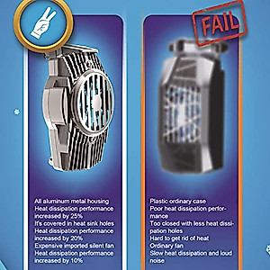 GOWENIC Dispositivo di Raffreddamento per Telefono A Semiconduttore, Radiatore per Giochi per Telefoni Cellulari con Luce a Led per Telefono 4,7-7,5 Pollici, per Streaming Live, Giochi, Video