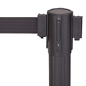 US Weight - U2000 Sentry Stanchion with 6.5 Foot Retractable Belt – Easy Connect Assembly (2-Pack), Black