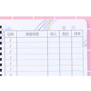 STOBOK Planner Diary Notebook Bill Organizer Notebook Daily Planner Money Tracker Notebook Bill Organizer Book Budget Notebook Notebooks for Work Paper Notebook Small and Fresh Worksheet