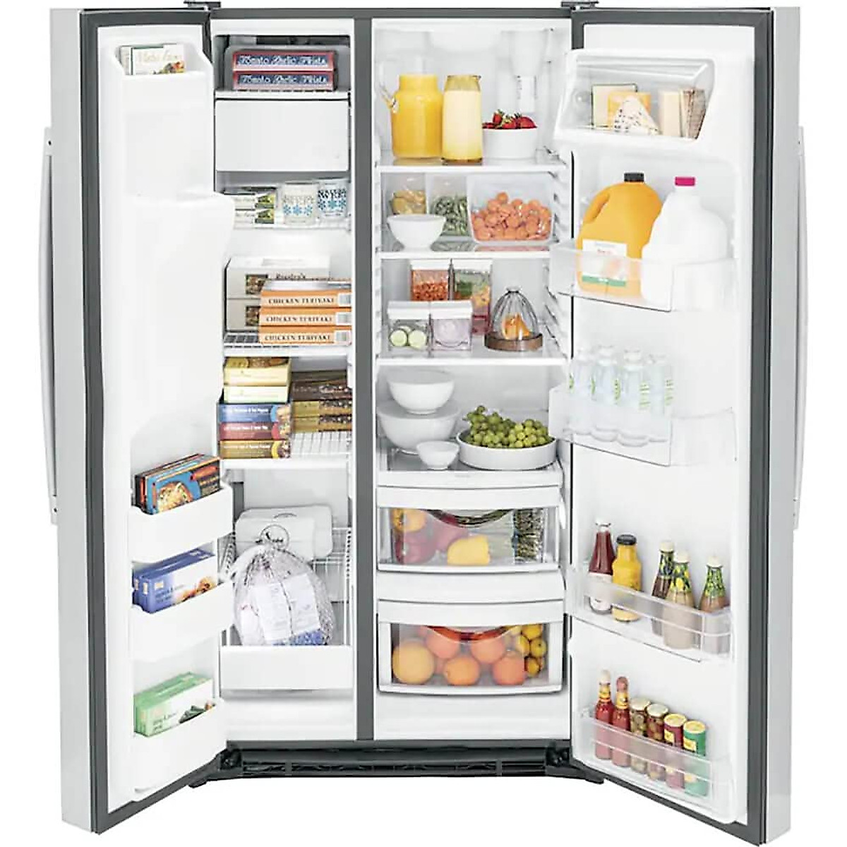 GE® 25.3 Cu. Ft. Side-By-Side Refrigerator