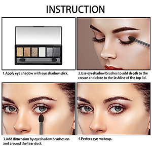 Ponpon 100Pcs Eyeshadow Applicators Dual Sides Eye Sponge Applicators Disposable Eyeshadow Brush for Girls Lady Women Makeup