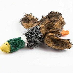 NATEFEMIN Funny Pet Dog Puppy Squeaky Duck Squeaker Plush Mallard Sound Play Chew Toy New Dog Pet Chewing Biting Toys Make Fun for Fun