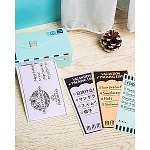 Phomemo Adhesive Thermal Sticker Paper for Phomemo M03/M03AS/M04S/M04AS Wireless Pocket Printer, Black on Green/Purple/Orange, 77mm Width X 3.5m Length, 3 Rolls, Stored for 20 Years