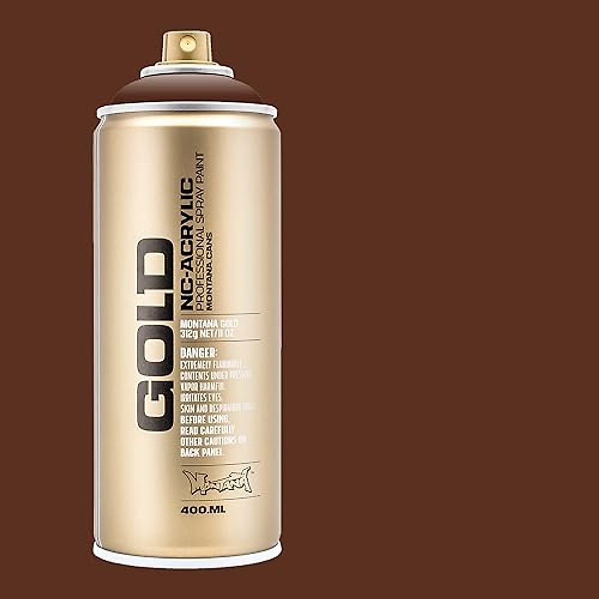 Montana Cans GOLD Spray Paint, 400ml, Shock Brown