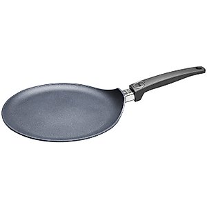 Woll Diamond Lite/Plus Diamond Reinforced Nonstick Scratch Resistant Cast Aluminum Cookware Crepe Pan, 10 1/4" Diameter, Gray