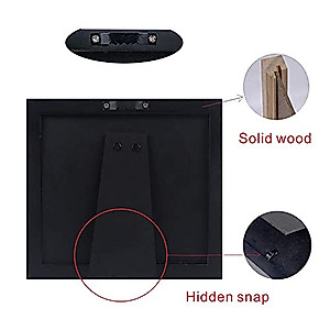 RUIAN Baby Sonogram Photo Frame, The First Ultrasound Picture Frame Love at First Sight Sonogram Frame, An Idea Gift for Expecting Parents in Baby Shower Gender Reveal Party Baby Nursery Decor (Black)