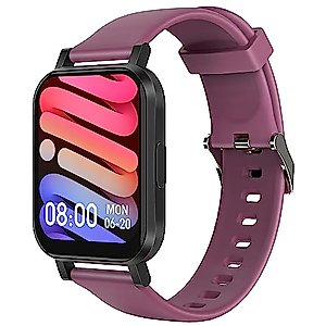 MAXTOP Smart Watch for Women Men,1.69" Touch Screen Fitness Tracker for iPhone Android Phone IP68 Waterproof,Finess Watch with Step Calorie Counter Sleep Monitoring Pedometer Watches, T11 Pro+ Purple