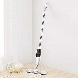 YLYAJY Water Spraying Sweeper Floor Cleaner Carbon Fiber Dust Mops Rags 360 Rotating Rod ANK Waxing Mop