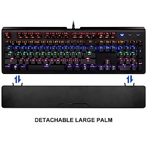 Wyyggnb Gaming Keyboard Computer Wired Mechanical Keyboard Computer Wired USB Plug Keyboard Color Illuminated Game Typing Office Mechanical Axis Touch Keyboard