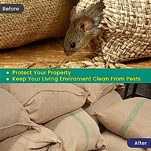 ELEGENZO Mouse Repellent Pouches with Peppermint Oil - Repels Mice, Rats, Squirrels, Roaches, Ants, Spiders, Moths 1 Count (Pack of 5)