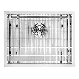 Ruvati 21" x 18" x 12" Deep Laundry Utility Sink Undermount 16 Gauge Stainless Steel - RVU6121