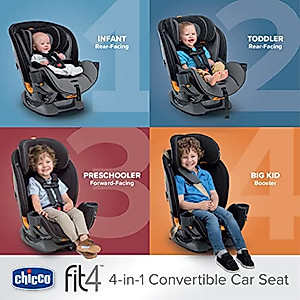 Chicco Fit4 4-In-1 Convertible Car Seat - Onyx | Black/Grey