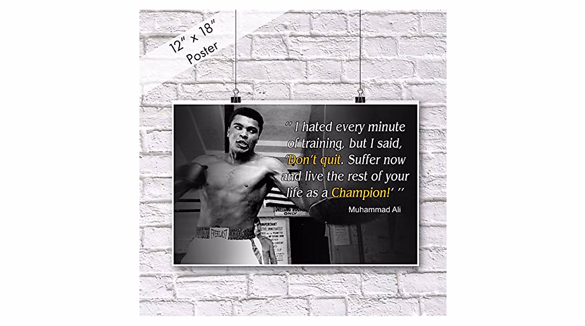 Muhammad Ali Poster: Boxing & Growth Mindset Art for All