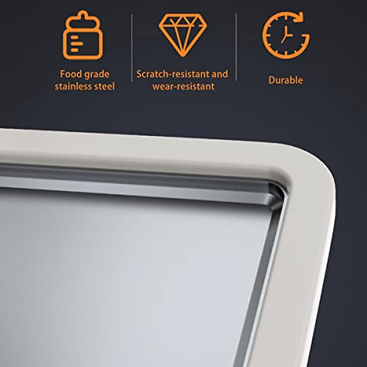 Ice Cream Roll Maker, with 2 Scrapers Ice Cream Maker Pan Multifunctional Cold Sweet Fried Food Plate for Making Rolled Ice Cream Soft Serve Slushies Frozen Yogurt Sorbet and Gelato(8.9X6.9 inch)